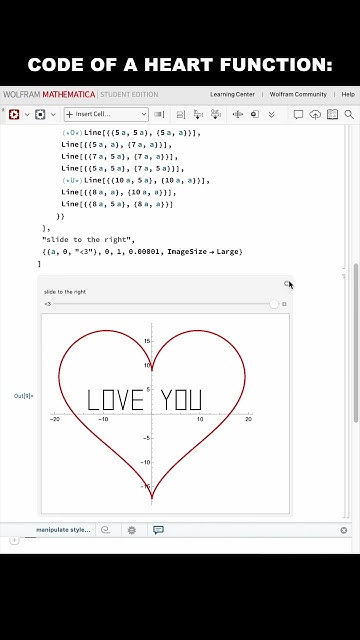 Coding an Animated Heart Function! #valentinesday #mathshorts #nerd - YouTube