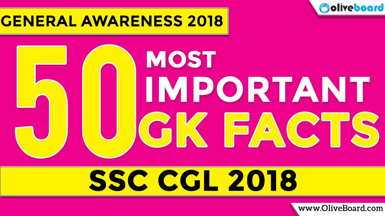 SSC CGL 2018 Preparation 50 General Studies Facts Important Topics ssc-cgl-2018-preparation-50-general-studies-facts-important-topics
