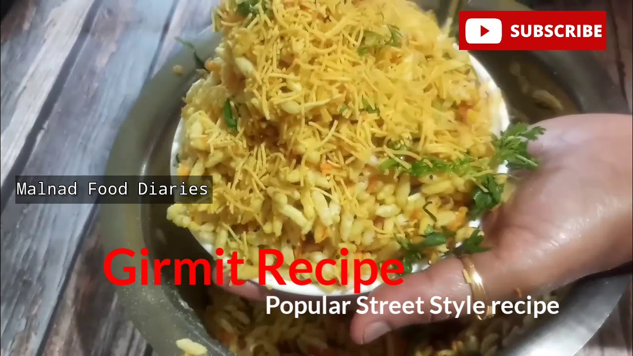 Girmit Recipe- North Karnataka Street style recipe. - YouTube
