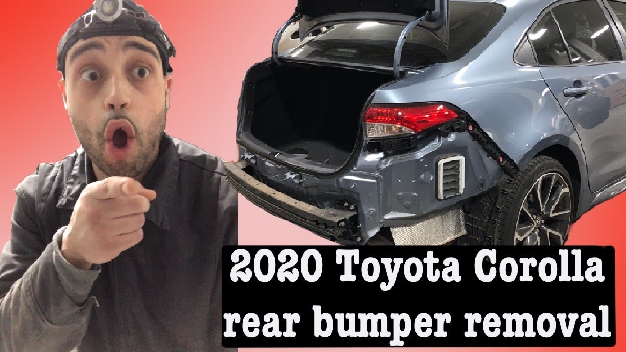 2020 Toyota Corolla rear bumper removal - YouTube