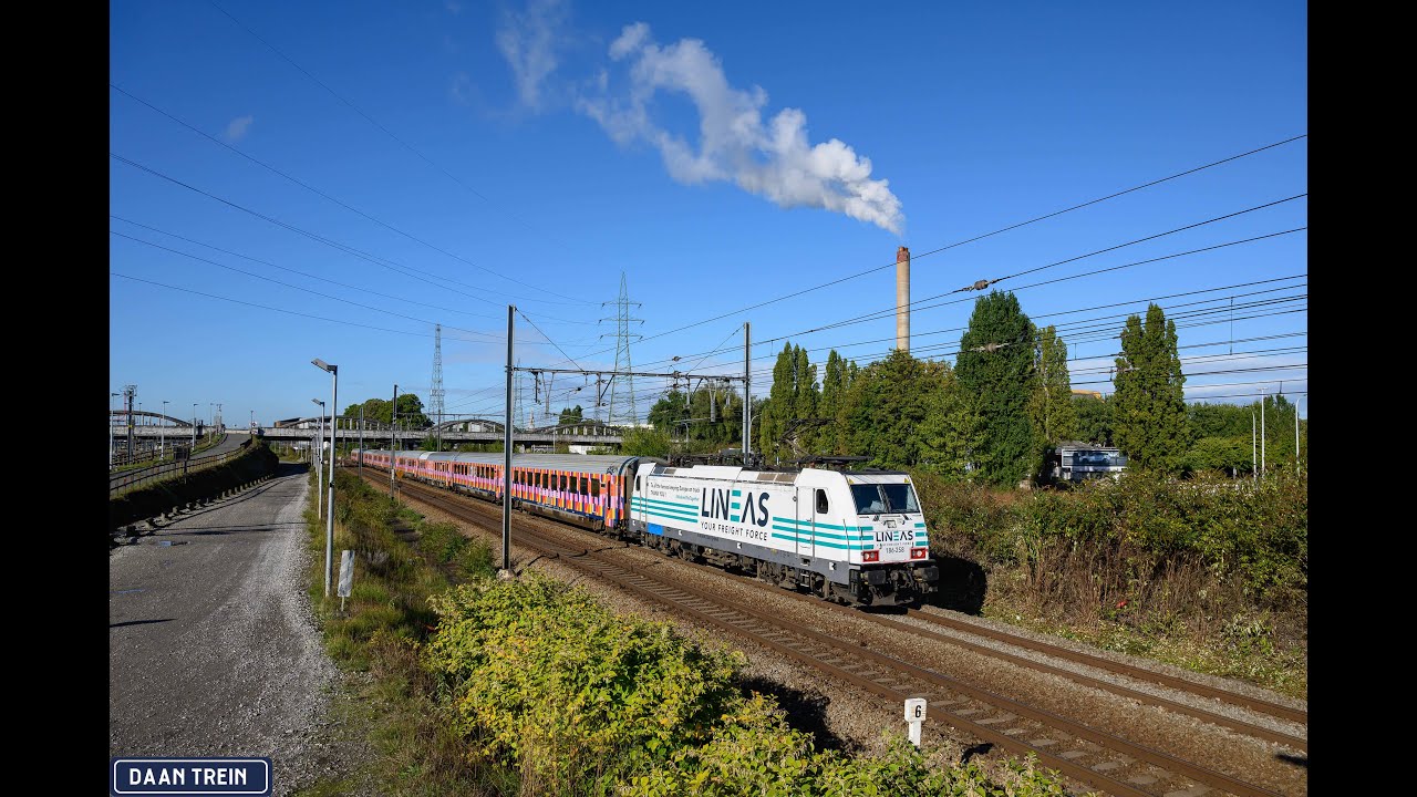 LINEAS 186 258 + Red Devils Express (I11+ SR3) @ Schaarbeek-Vorming ...