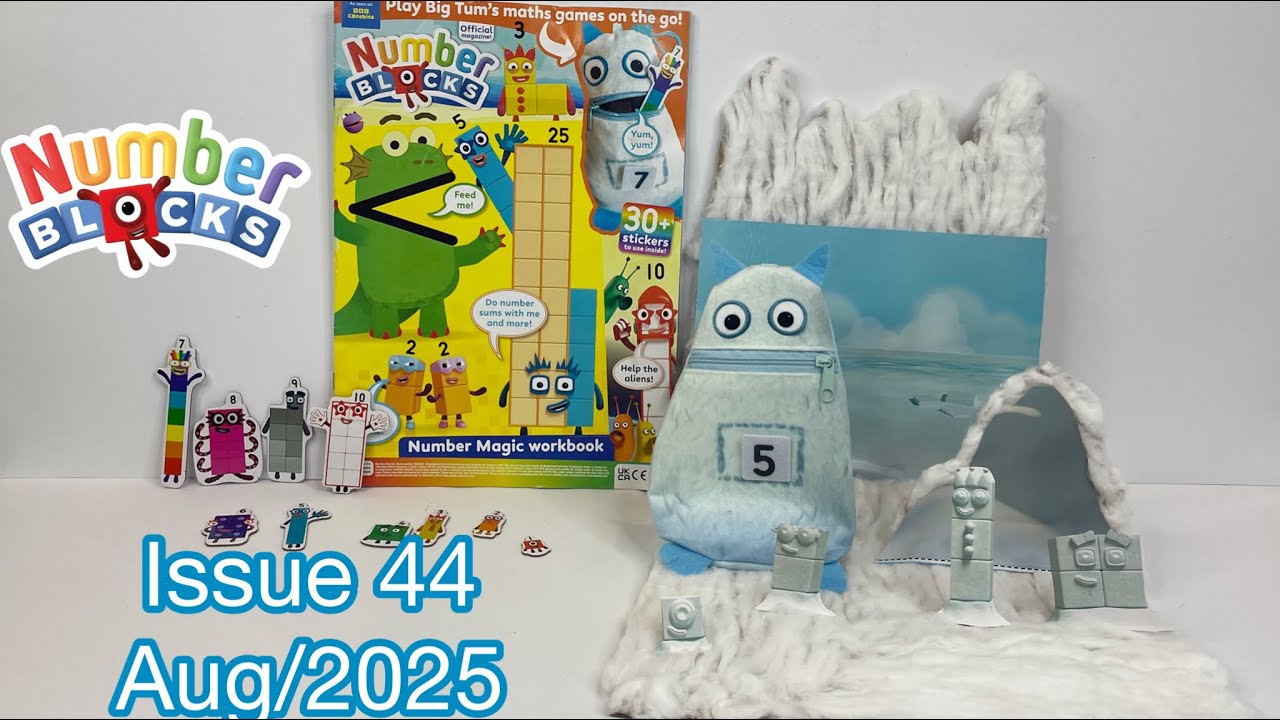 Numberblocks magazine, issue 44, Aug/2025, with Big Tum play set 😋😋 ...