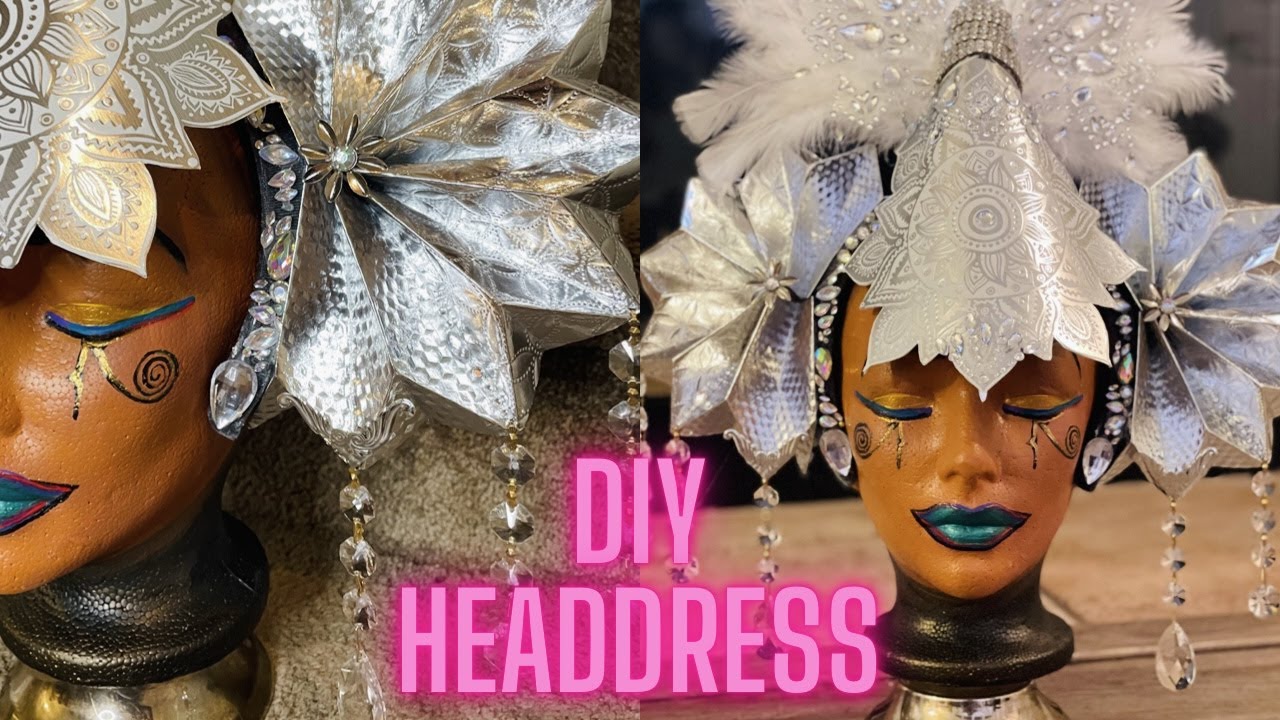 DIY Headdress - DIY SHOWGIRL HEADDRESS - DIY Carnival Headdress - DIY ...