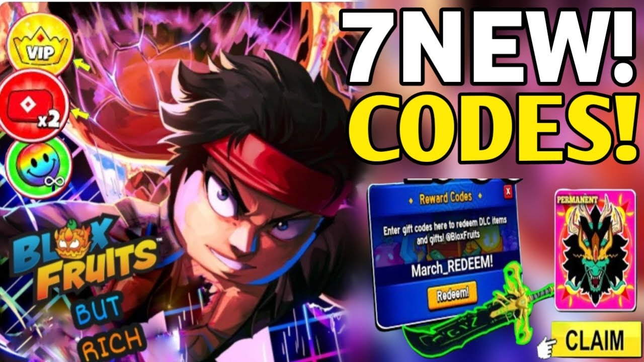⚔️ NEW UPDATE ⚔️ APRIL ⚔️BLOX FRUIT BUT RICH ROBLOX GAME CODES 2025 ...