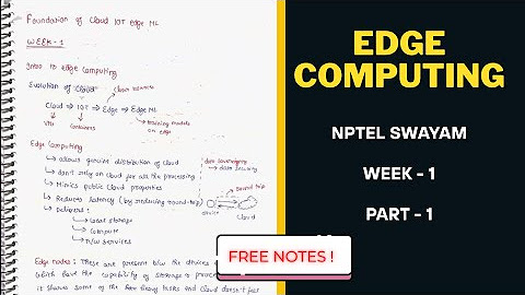 Foundation of cloud IoT edge ML || NPTEL Swayam 2025 - YouTube