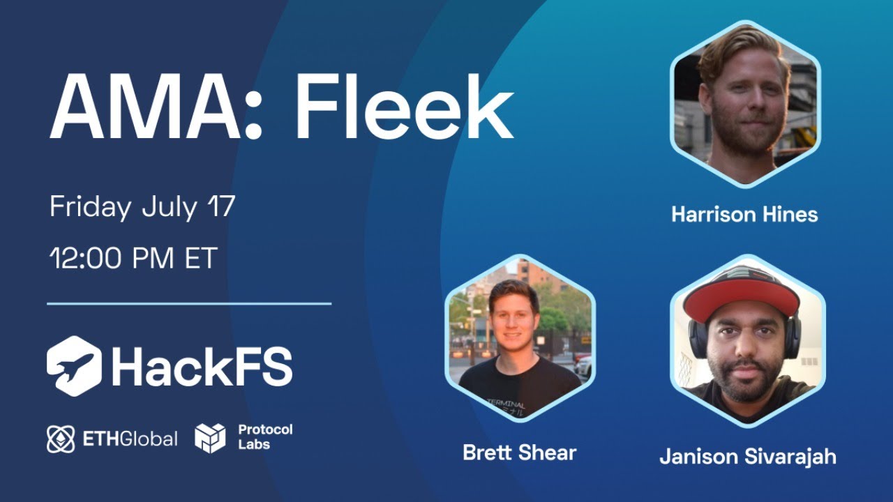 Fleek AMA w/ Harrison Hines, Brett Shear, and Janison Sivarajah - YouTube