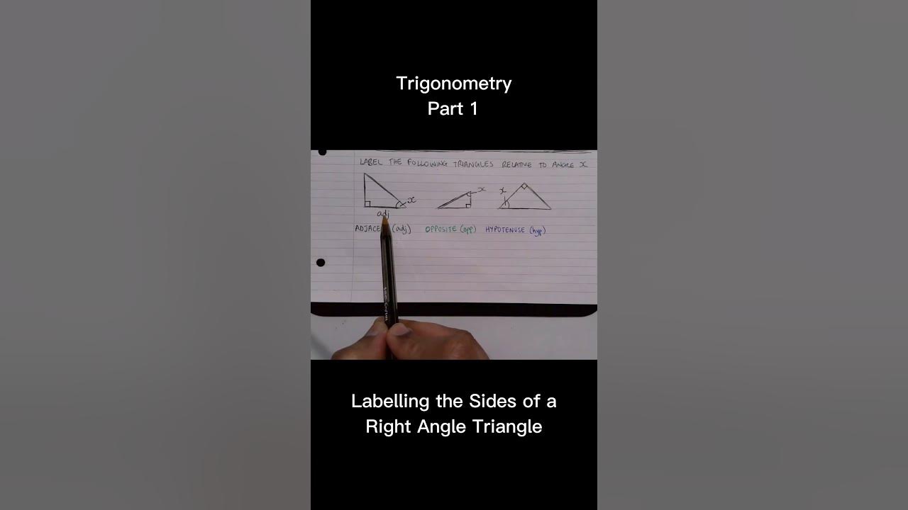 GCSE Trigonometry; Labeling a Right Angled Triangle #fypシ #foryou # ...