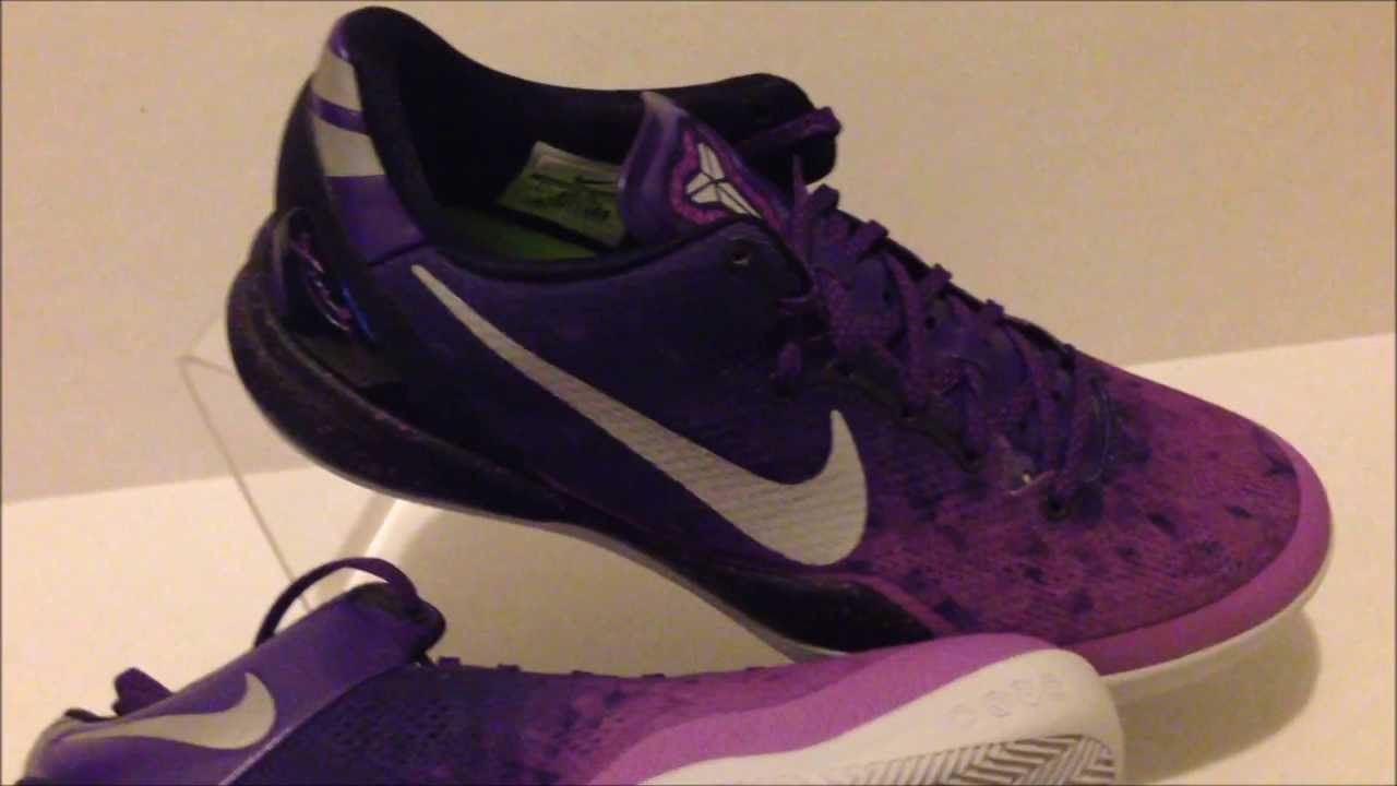 Kobe 8 Purple Pure Platinum Review - YouTube