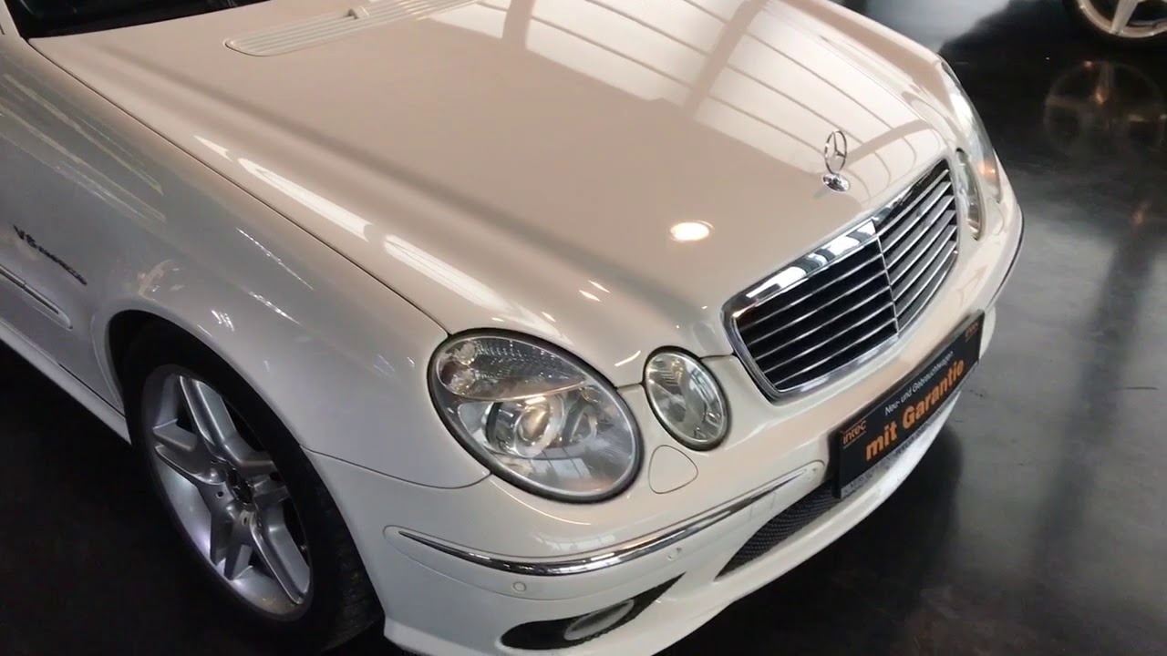 Mercedes-Benz E55 AMG V8 /// 85.900km!! - YouTube