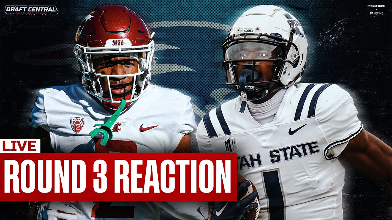 LIVE Patriots Round 3 Draft Reaction - YouTube