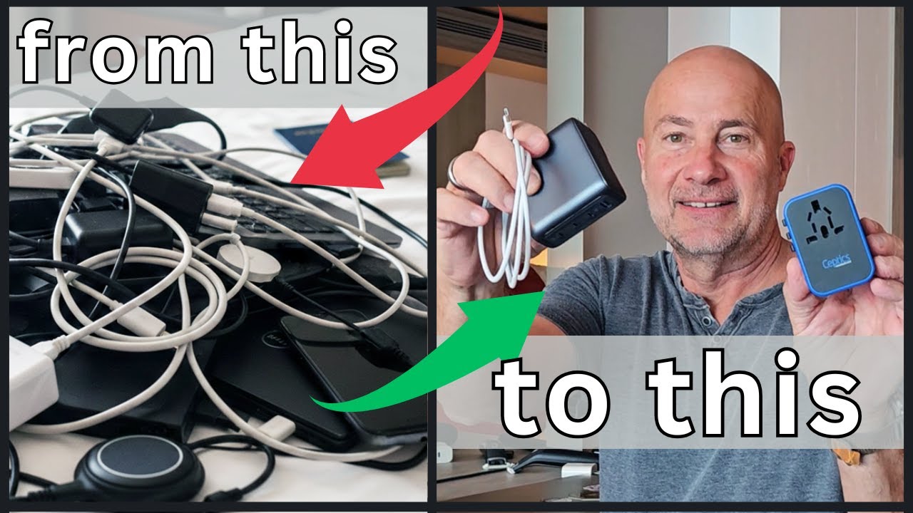 Manage Your Messy Electronics for Travel | Simple Solutions - YouTube