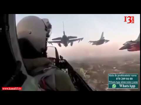 Türk qırıcıları Afrinə belə girdi: Türkiyə F16-ları Suriya səmasında