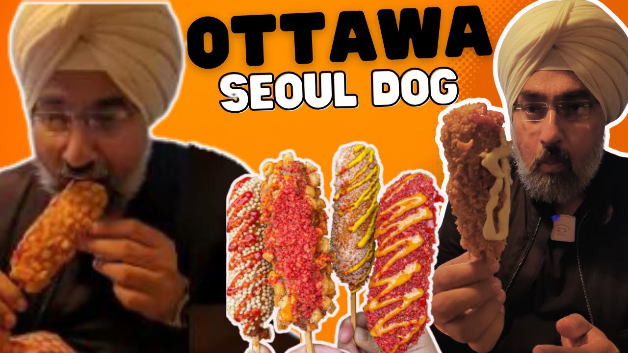 Seoul Dog's | Jalapeno Ramen Corn Dog | Food Review | Ottawa - YouTube