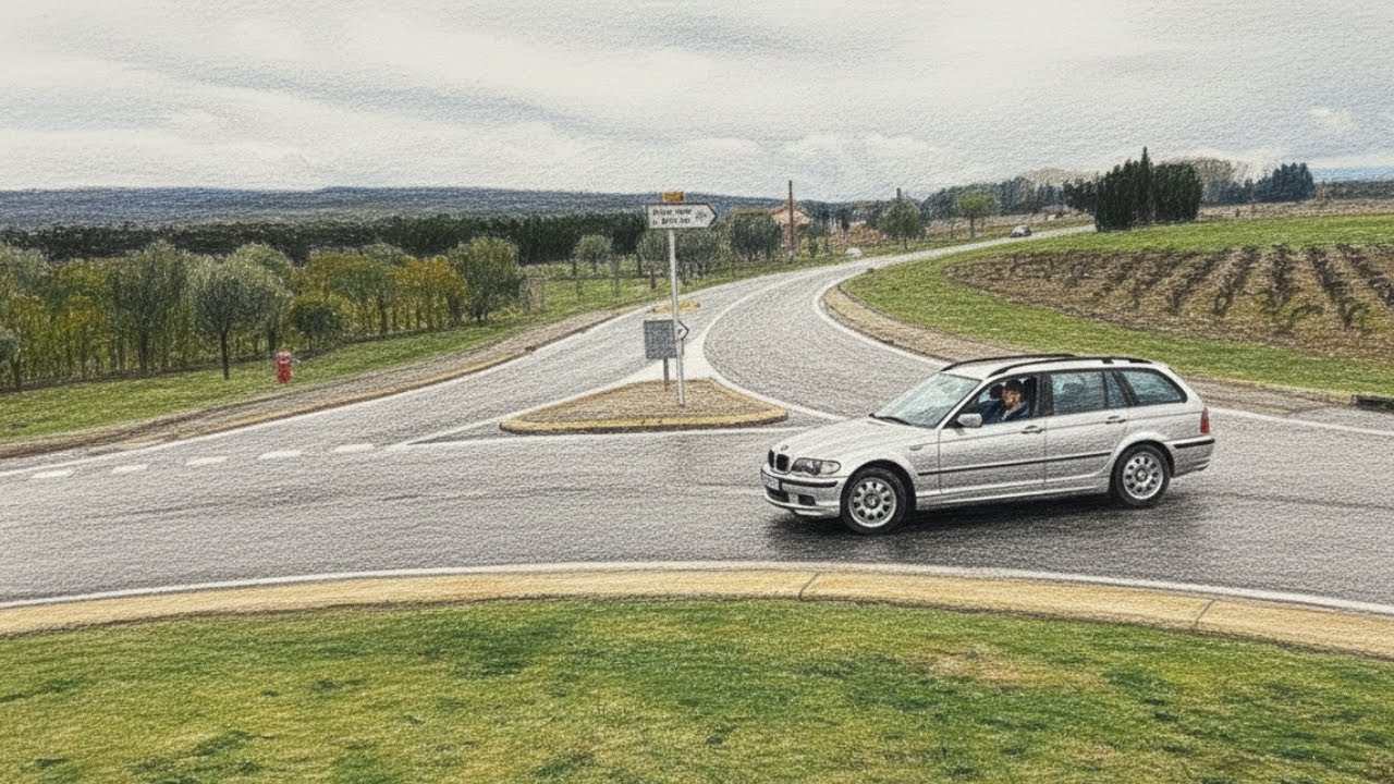 Vérification de l'angle mort dans un sens-giratoire. - YouTube