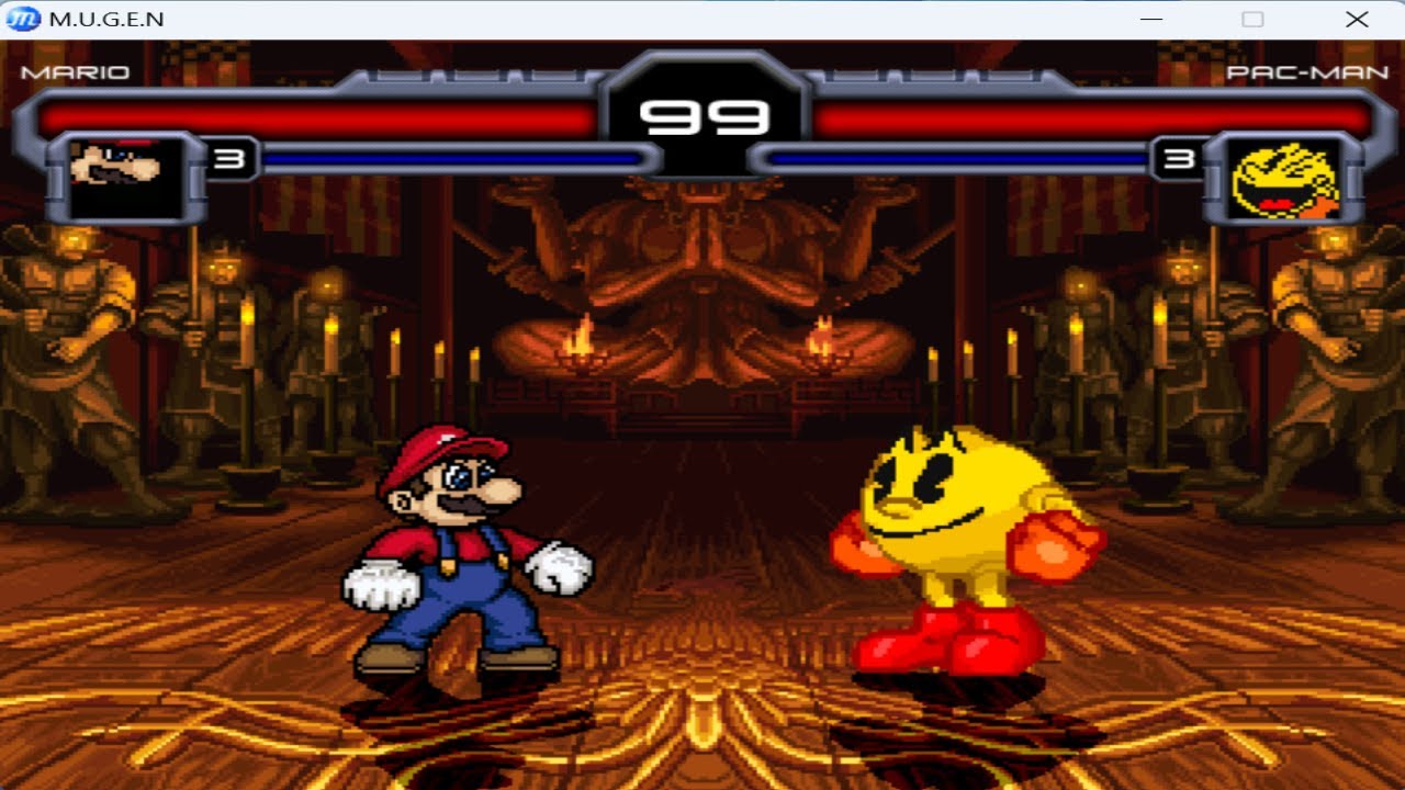 Pacman vs Super Mario NOSTALGIA 90s EPIC FIGHT😤 Mugen Nintendo Retro ...