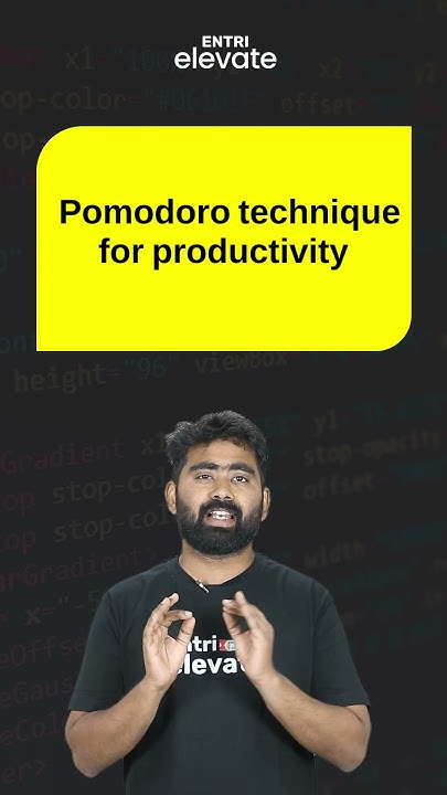 Pomodoro Technique For Effective Coding Entri Elevate Telugu Shorts Youtube