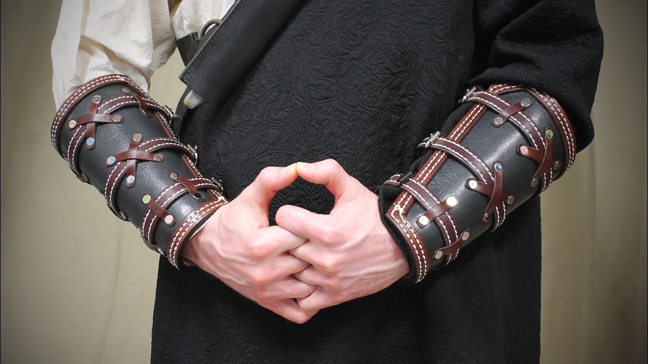 Кожаные наручи (Leather bracers) - YouTube