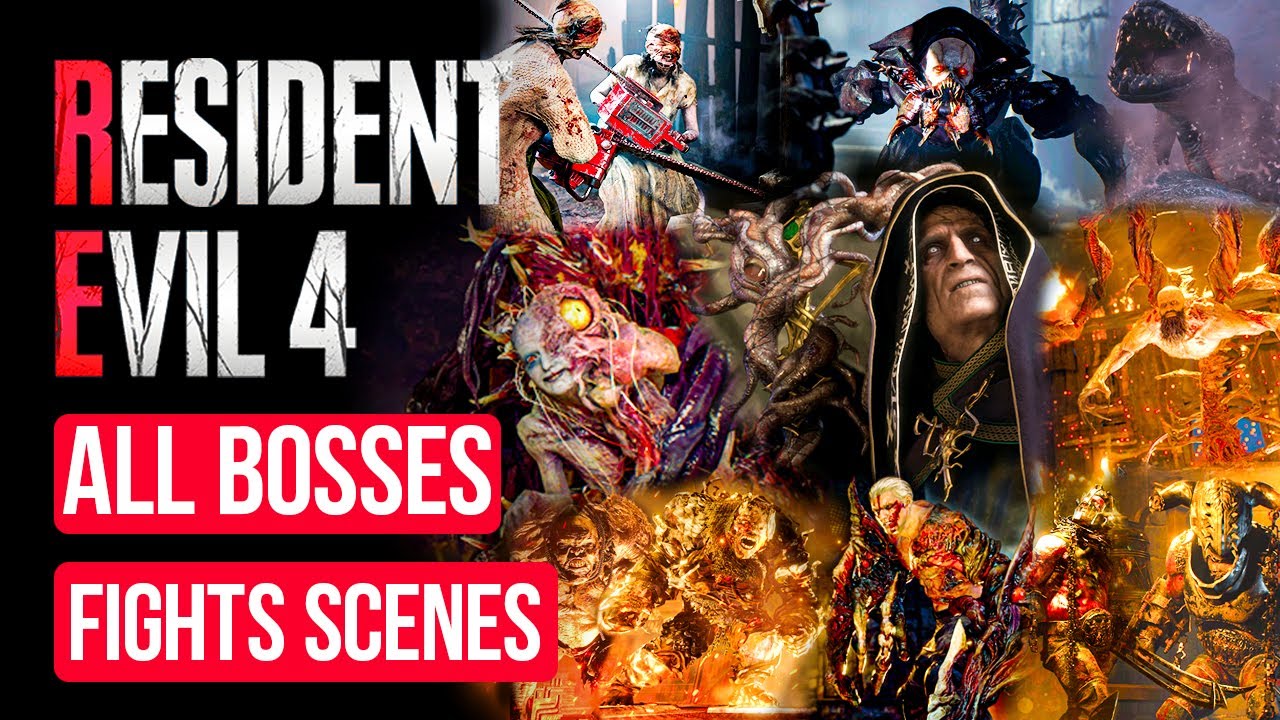Resident Evil 4 Remake | All Bosses Fights in 4K PC 60 FPS - YouTube