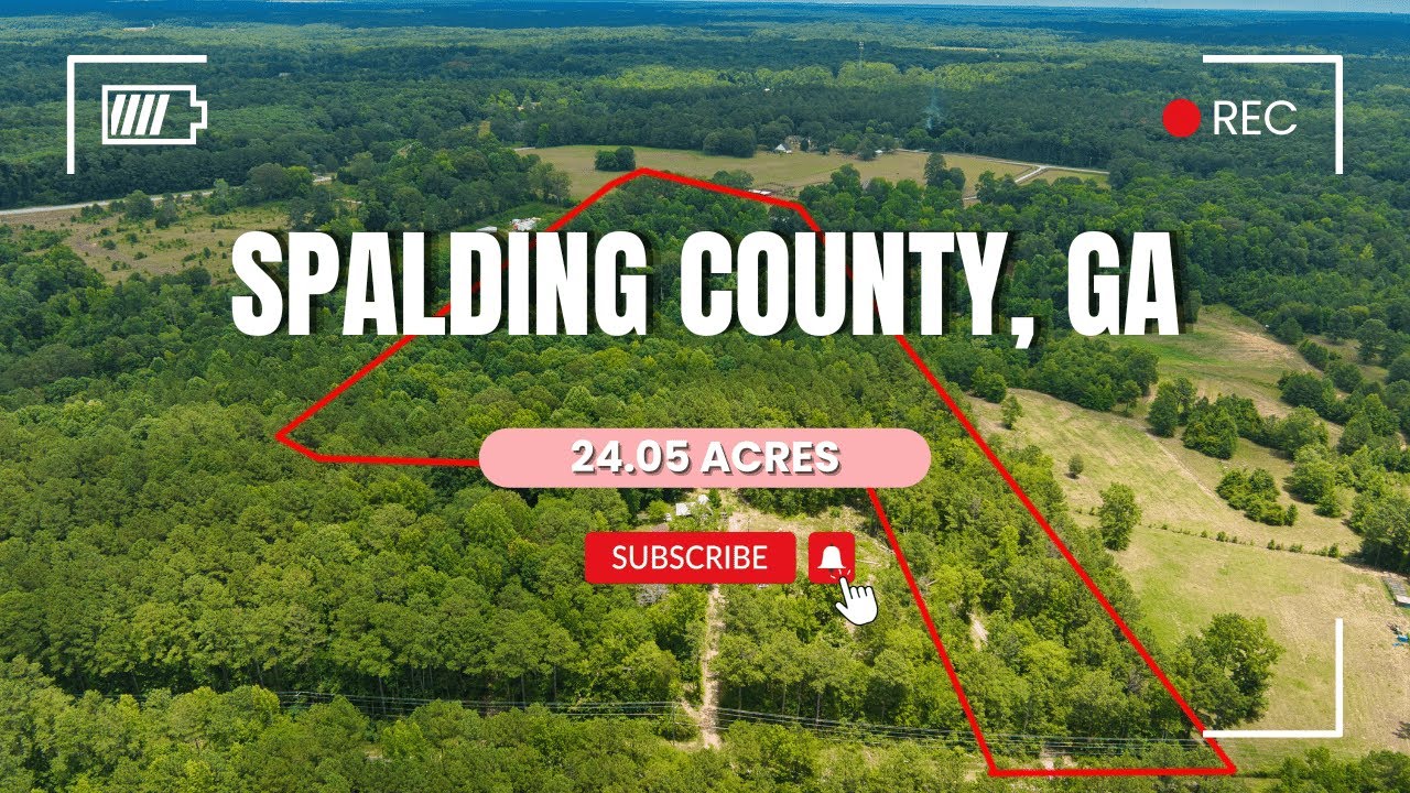 24.05-Acre Flat Land in Spalding County, GA: Gated Access, Near Atlanta ...