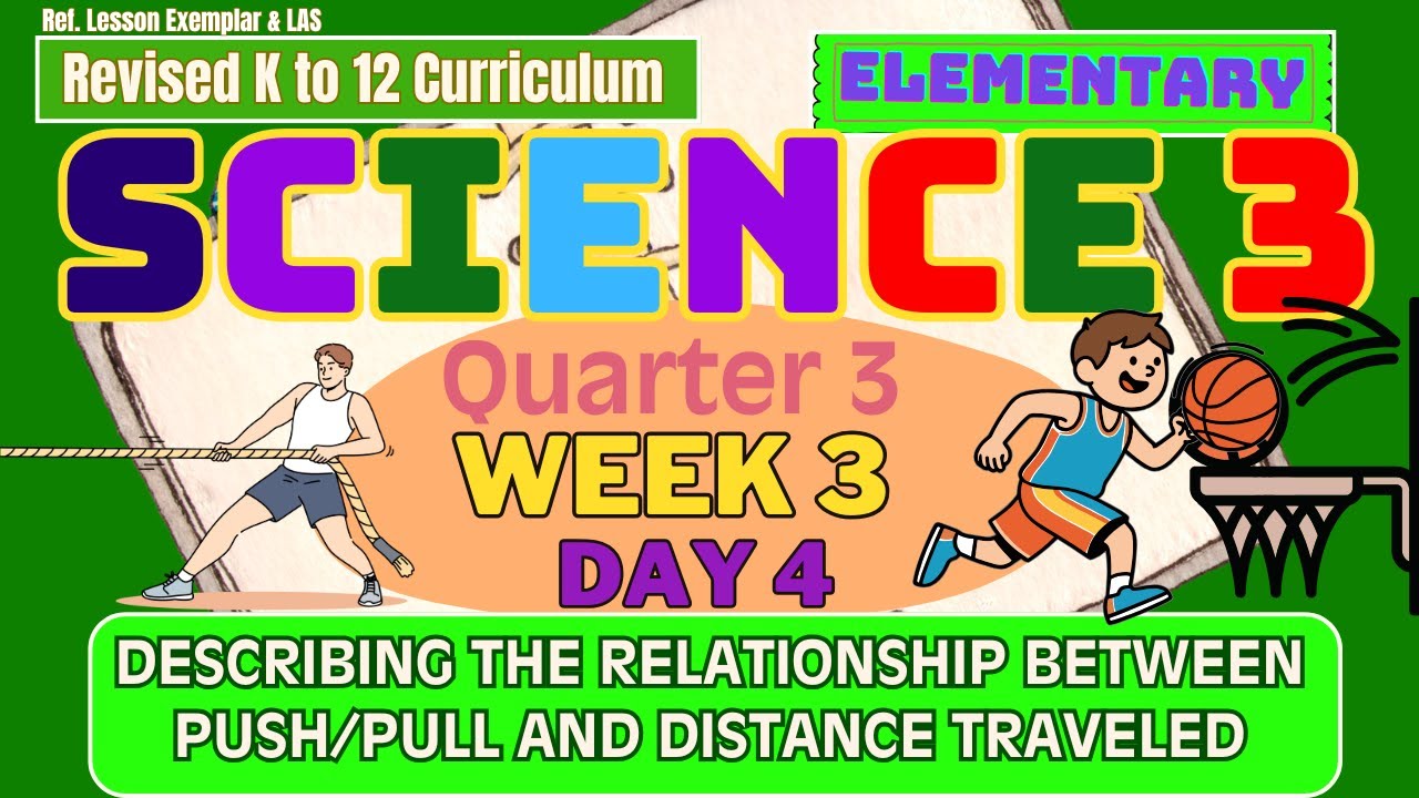 Grade 3 Science Q3 W3 D4 | Describing the relationship between push ...