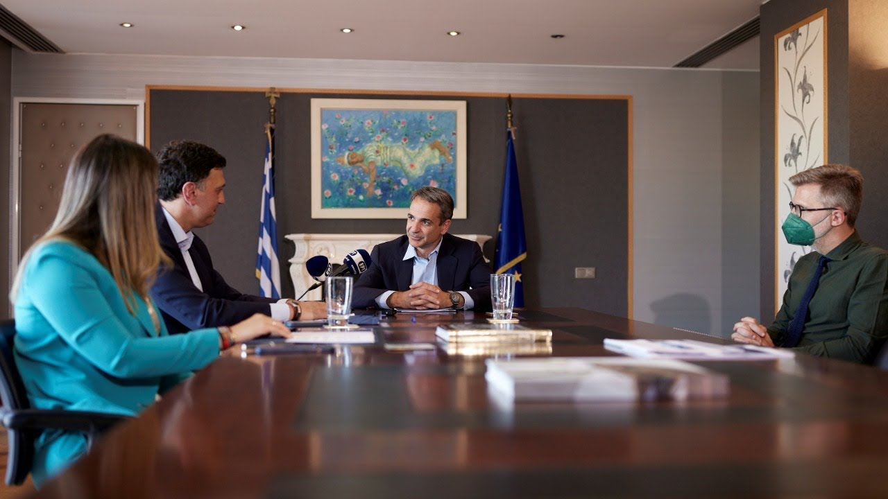 Επίσκεψη του Πρωθυπουργού Κυριάκου Μητσοτάκη στο Υπουργείο Τουρισμού ...