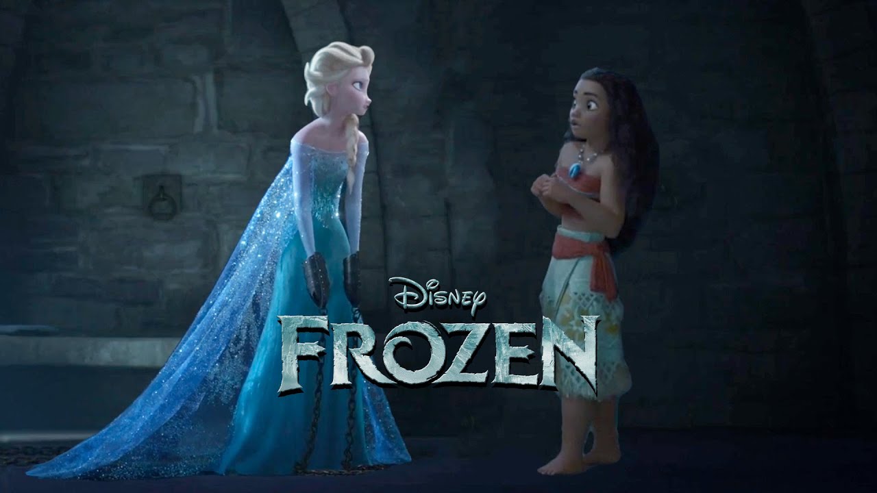 Moana helps Elsa escape from the castle | Forest Spirit Frozen 3 ...