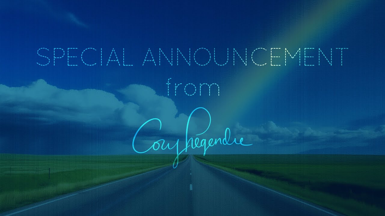 SPECIAL ANNOUNCEMENT from CORY LEGENDRE (February 2024) - YouTube