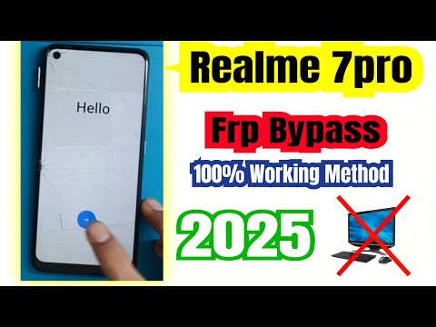 Realme 7pro (Rmx2170) Frp Bypass / Android 13,14 New / 100% Working Method 2025 // Without PC 
