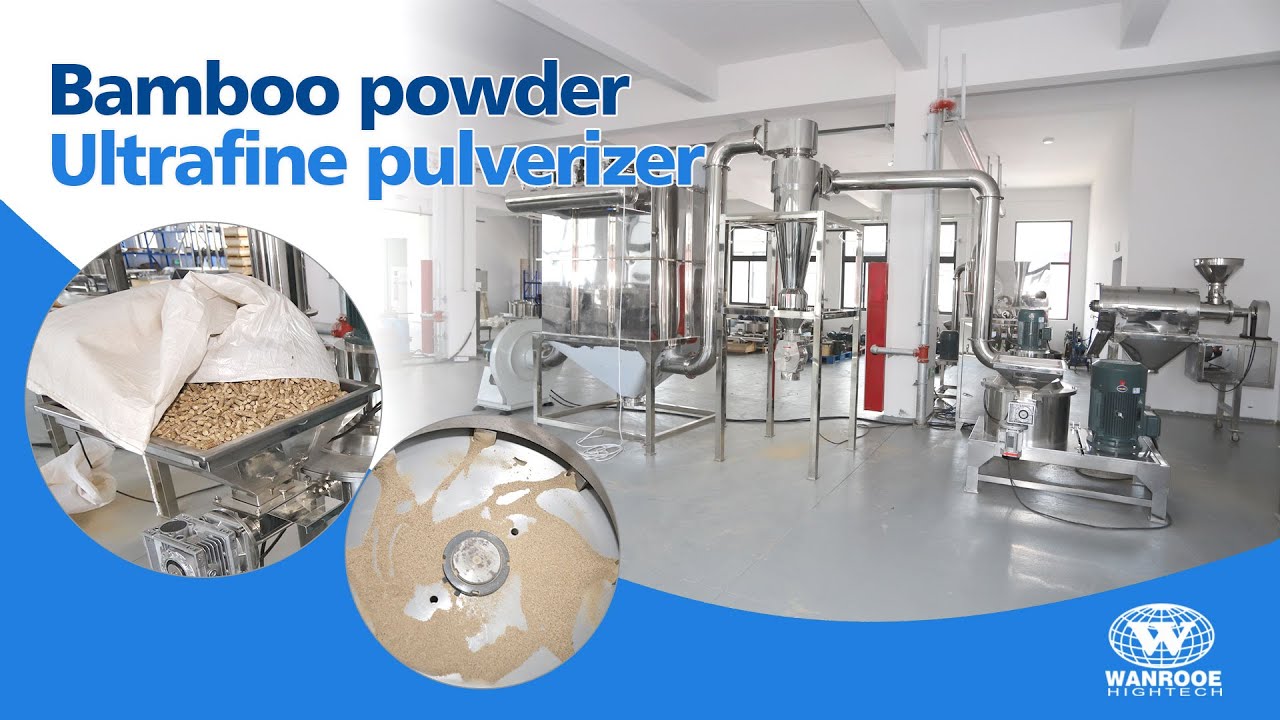 80-320 Mesh Bamboo Pulverizer Biomass Bamboo Powder Particles Powder ...
