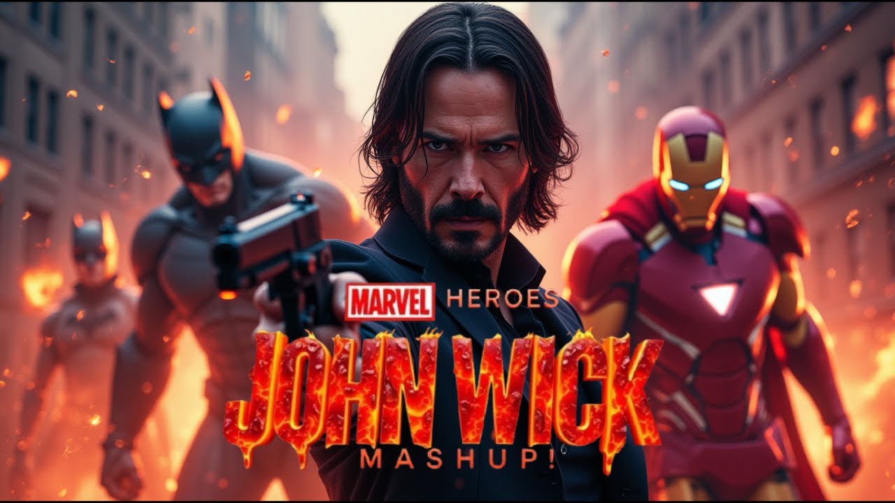 Epic Face-Off: Marvel Heroes vs John Wick Mashup! #marvel #avengers # ...