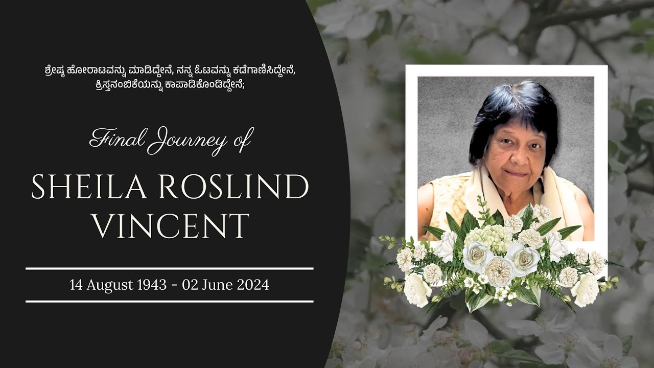 Final Journey of Mrs. Sheila Roslind Vincent (80 Yrs) | 02.06.2024 | 05 ...