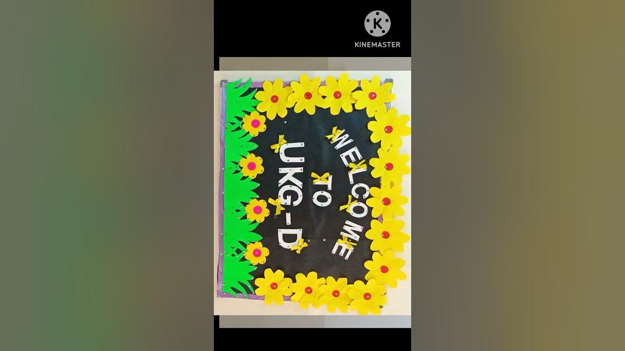 Yellow day softboard decoration ideas - YouTube