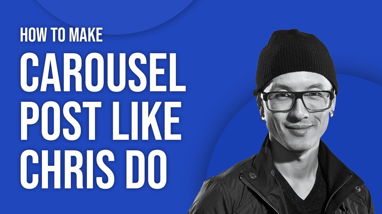 How To Make Instagram Carousel Post like Chris Do - Canva tutorial ...