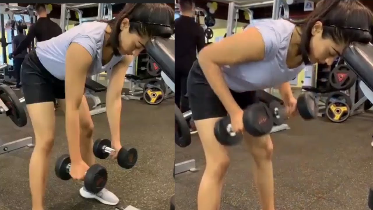 Viral Video: Rashmika Mandanna GYM Workout Video | Rashmika Mandanna ...