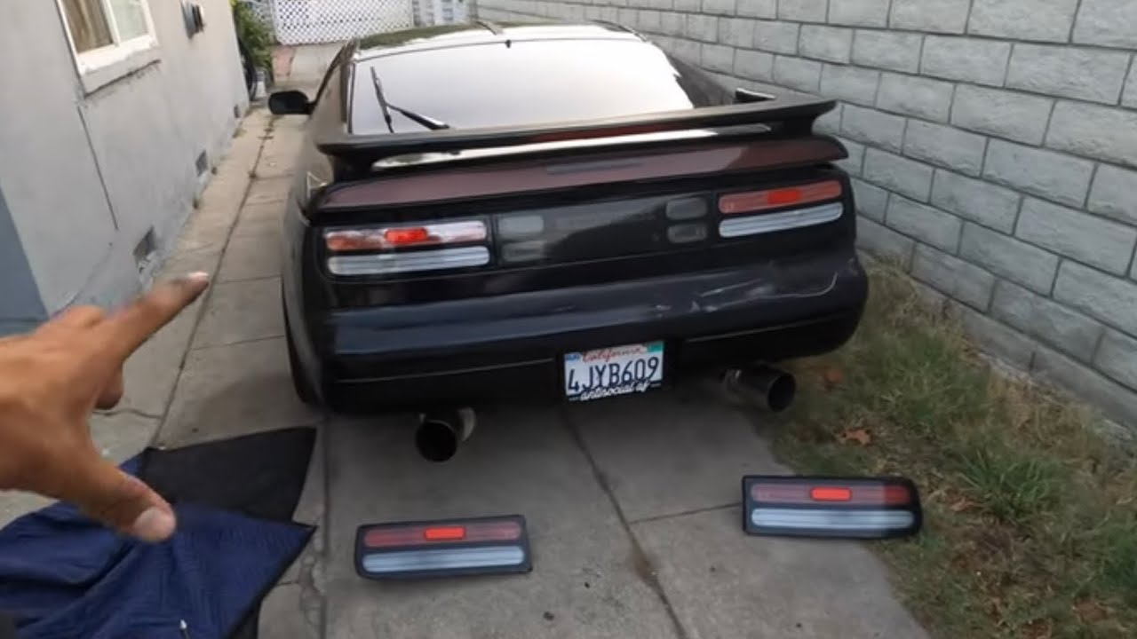 Installing J Spec taillights on the 300zx - YouTube