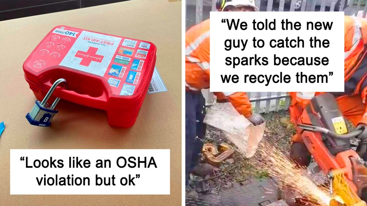 “Looks Like An OSHA Violation But OK”: Examples Of Ridiculous Work ...