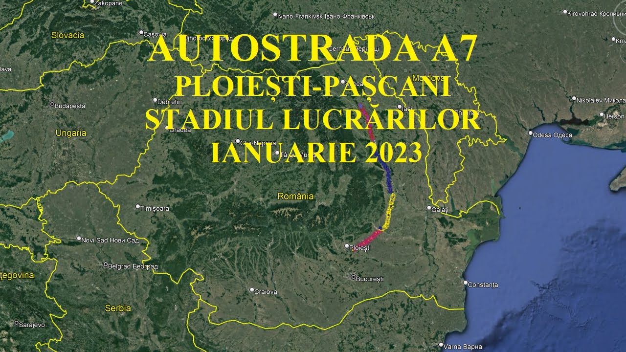 Autostrada A7, Stadiu lucrări, Ianuarie 2023, #A7, #AutostradaMoldovei ...