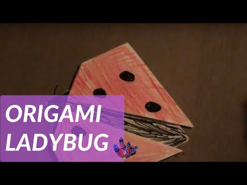 A small origami ladybug tutorial