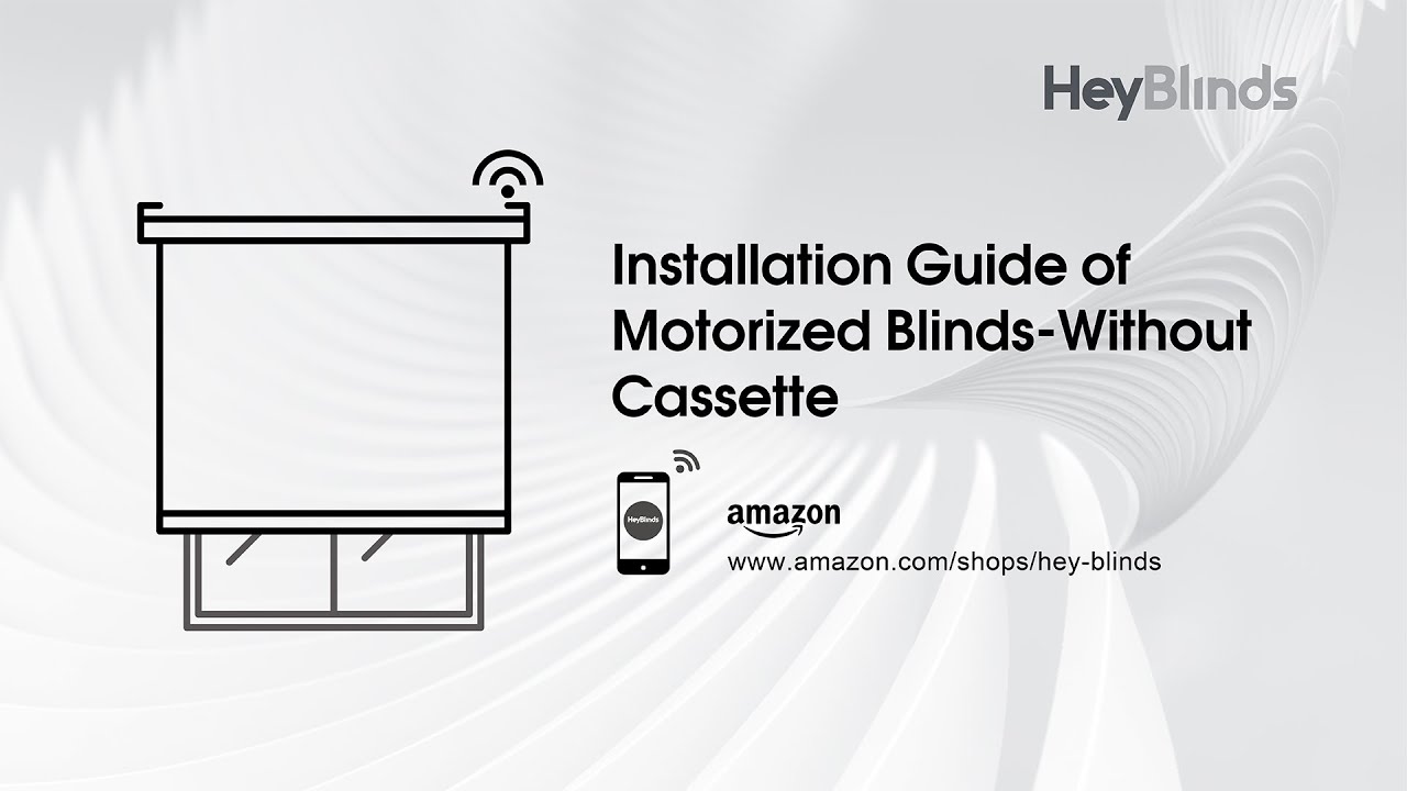 Installation Guide of Motorized Blinds-Without Cassette - YouTube