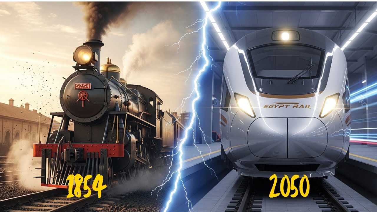 🚄 Egypt Train Evolution | From Steam Power to Futuristic Egyptian ...