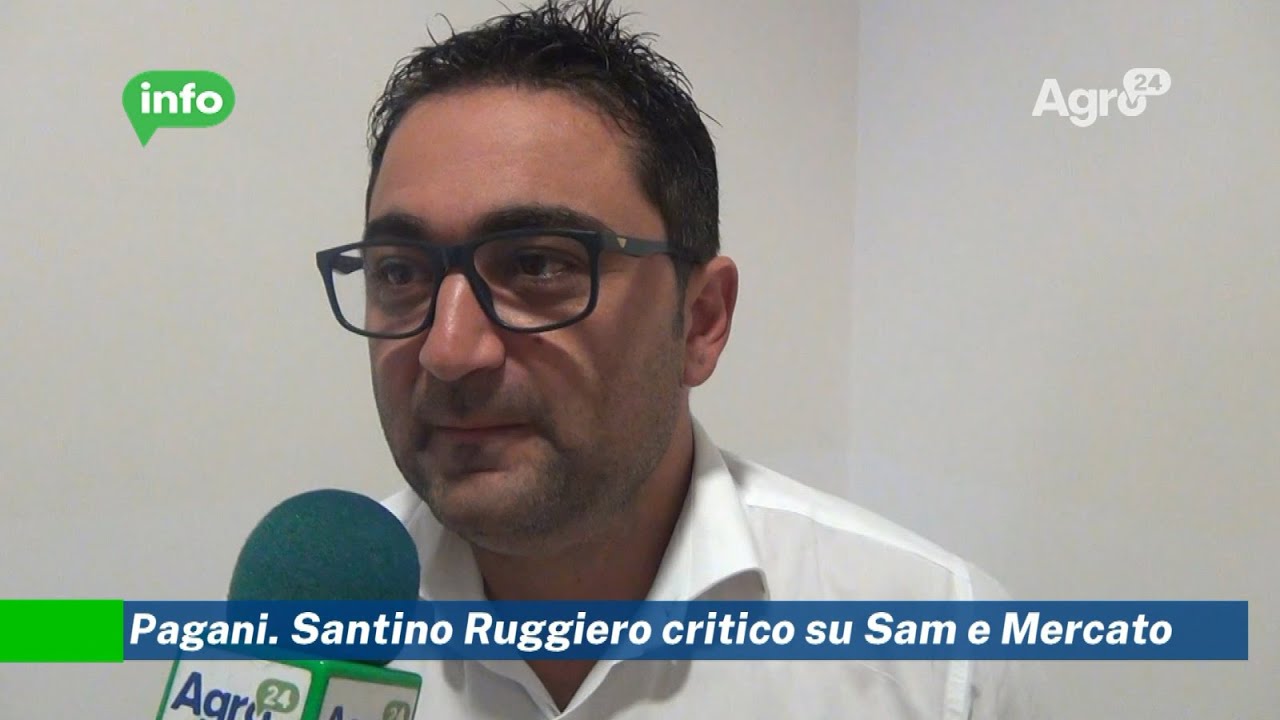 Pagani. Santino Ruggiero critico su Sam e Mercato - YouTube