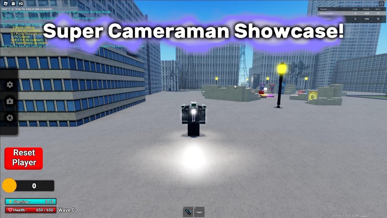 Super Cameraman Showcase in Roblox STSD! #skibiditoilet #cameraman # ...