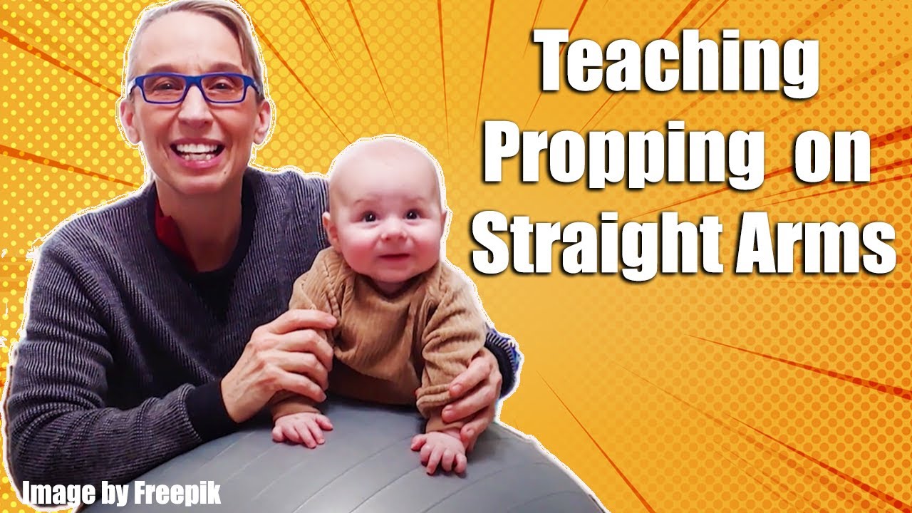 Teaching Propping on Straight Arms on Your Belly: Torticollis Treatment ...