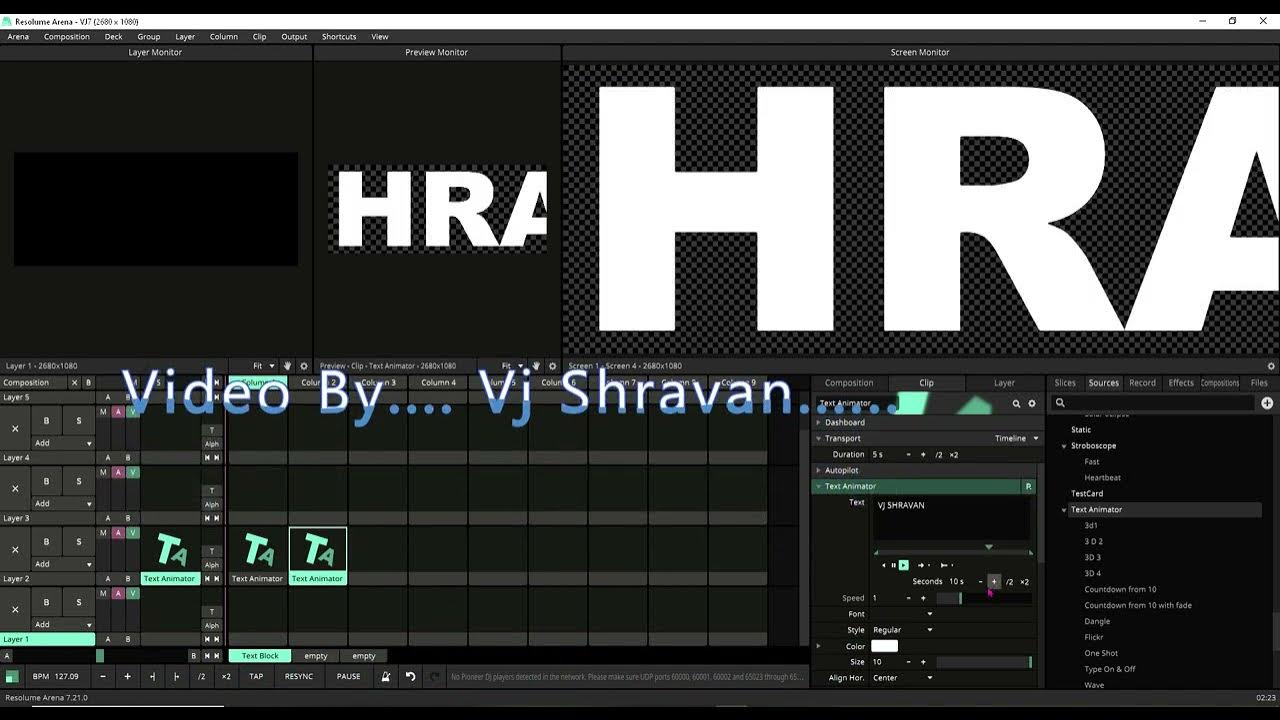 How To Use Text Animator In Resolume Arena #resolume #vjshravan - YouTube