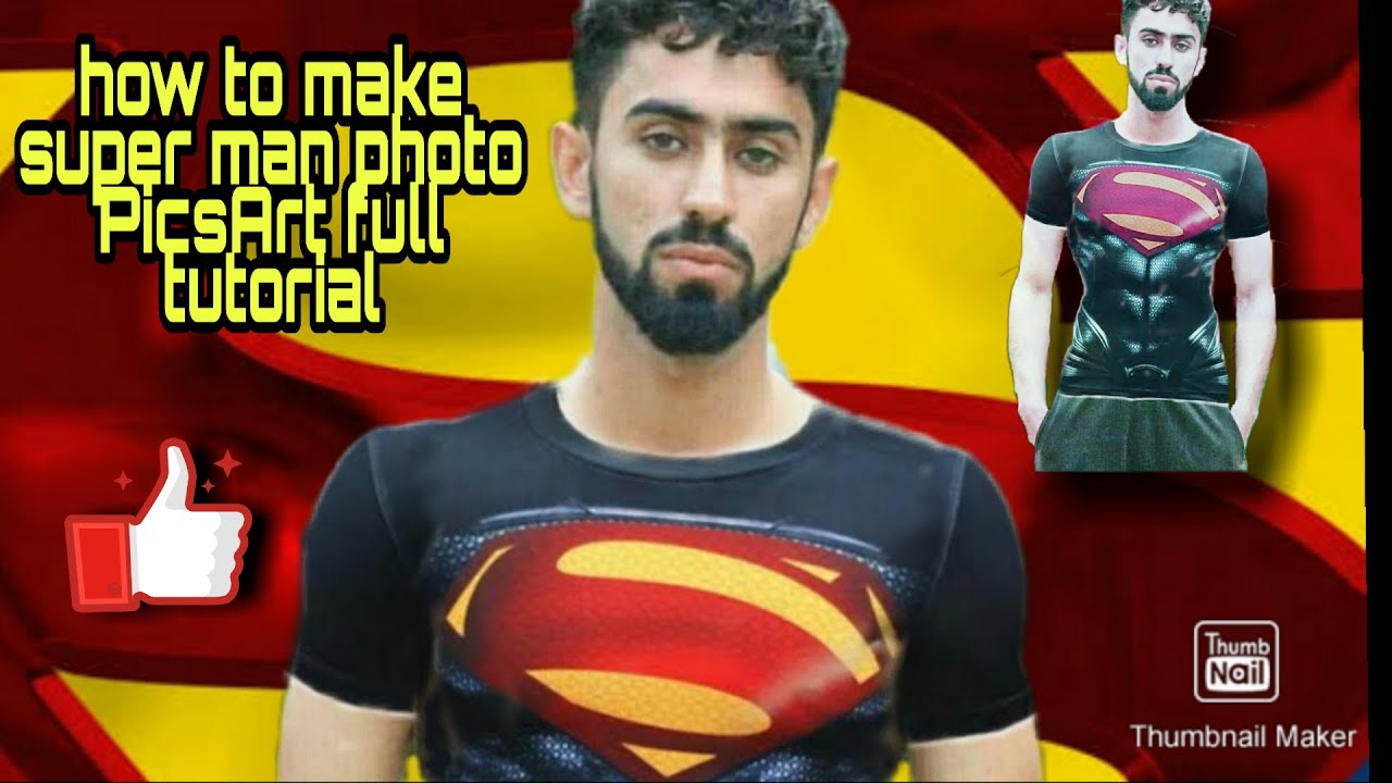 How to make /:super man/: photo in picsArt# Full Tutorial. - YouTube