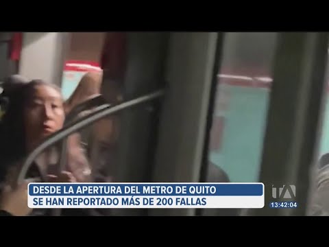 El Metro de Quito sigue enfrentando serios inconvenientes