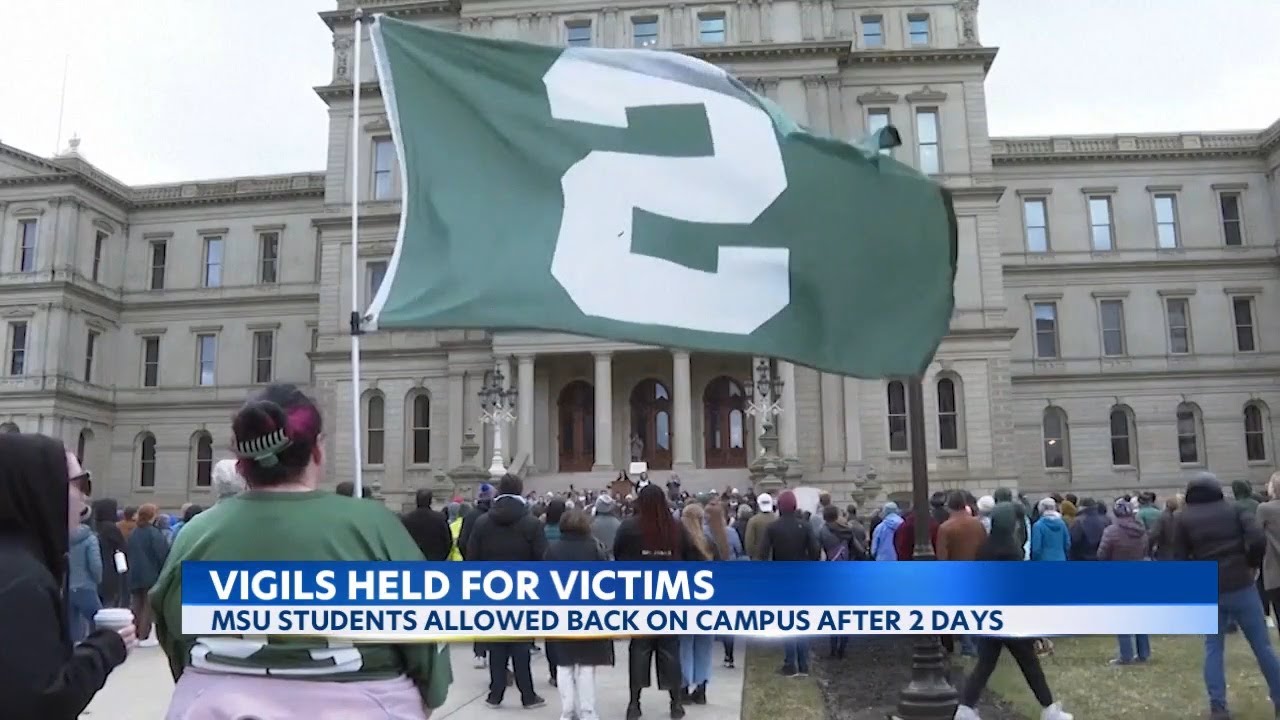 Vigils held for victims of Michigan State shooting - YouTube