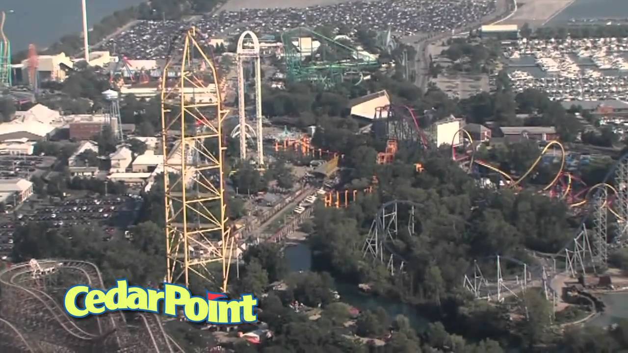 Cedar Point View From a Blimp - YouTube