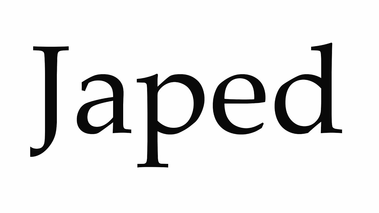 How to Pronounce Japed - YouTube