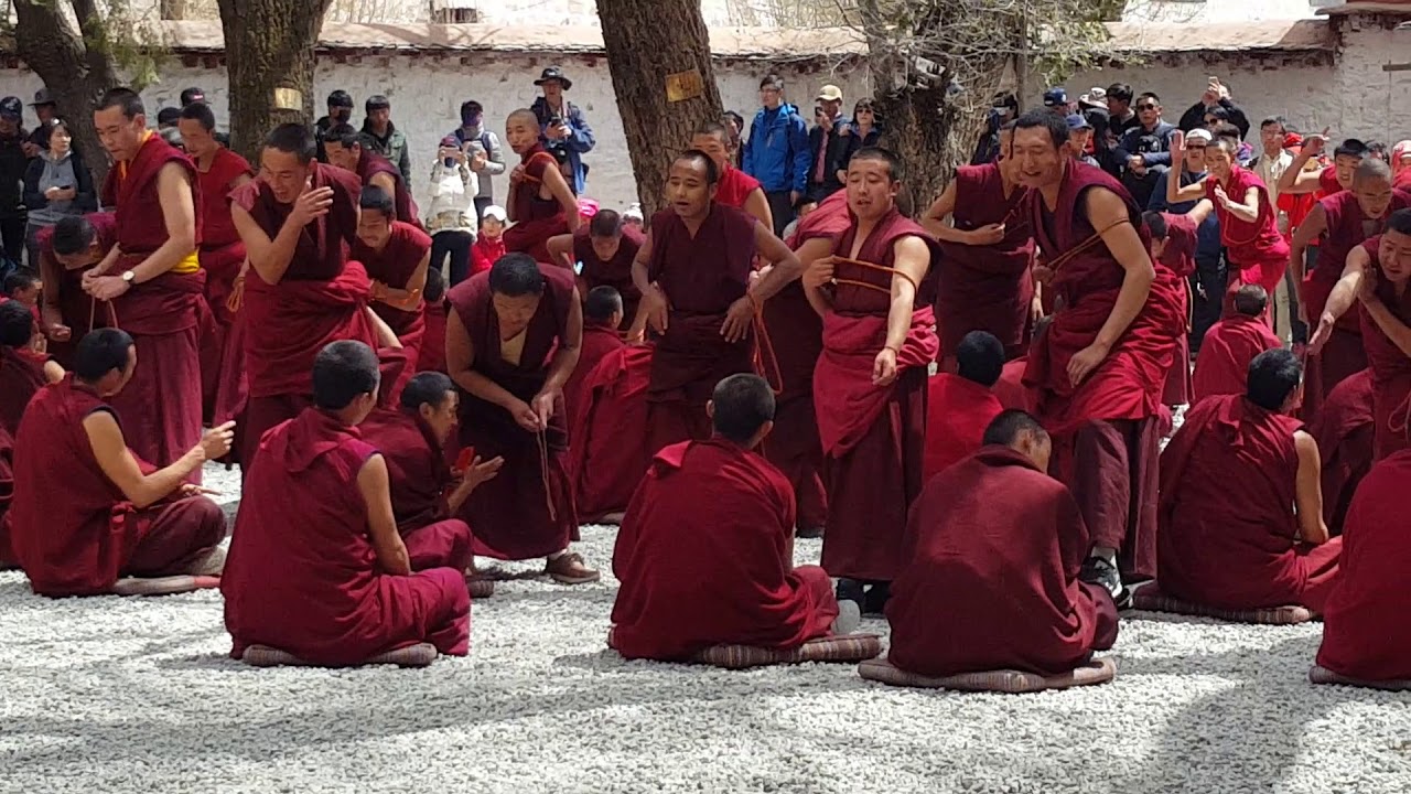 tibetan monks debate - YouTube